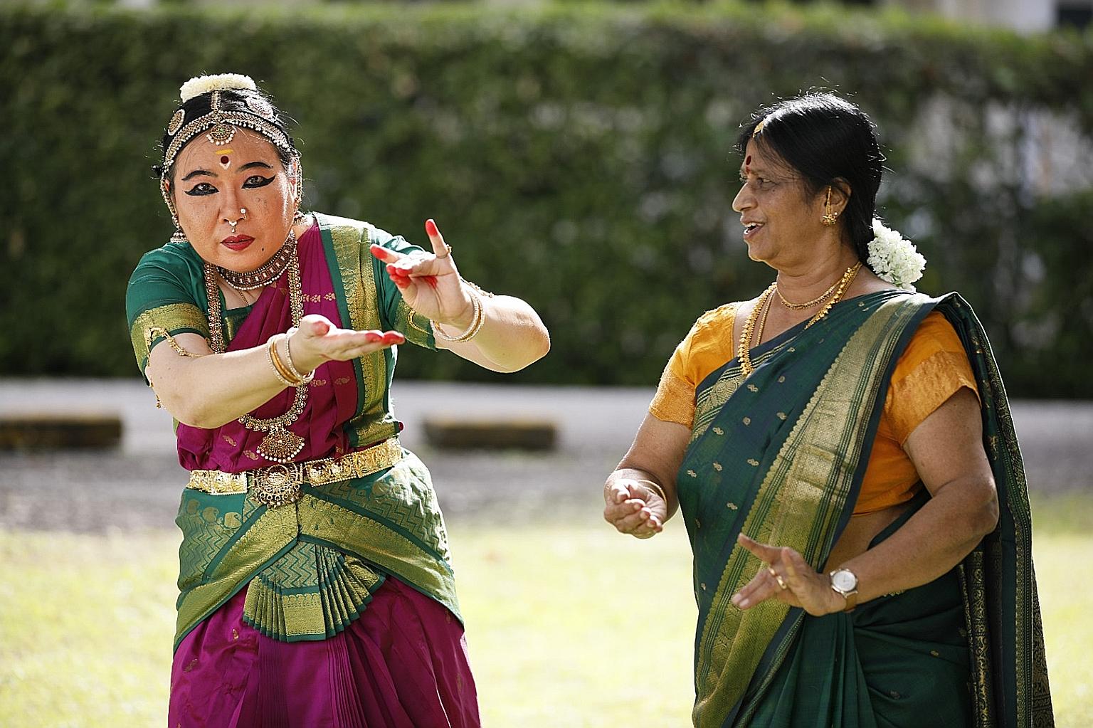 Never too old for bharatanatyam Singapore News - Tabla